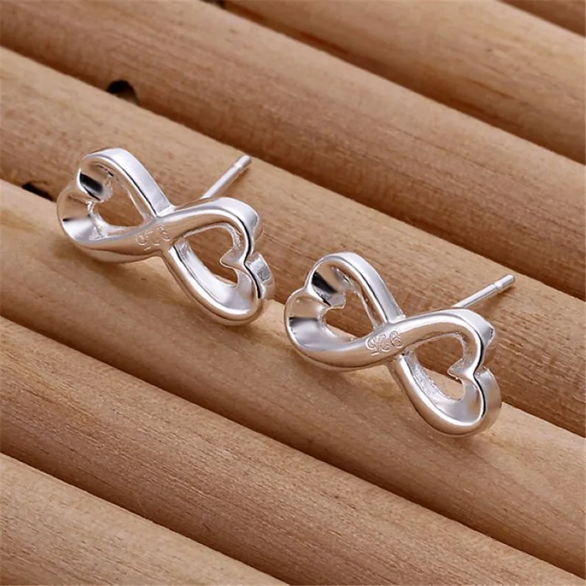 Exquisite 925 Stamp Silver color Earring Fashion Creative numbers ...