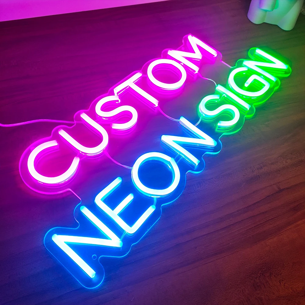 Custom Neon Led Night Light Signs Led Neon Light Emitting Word ...