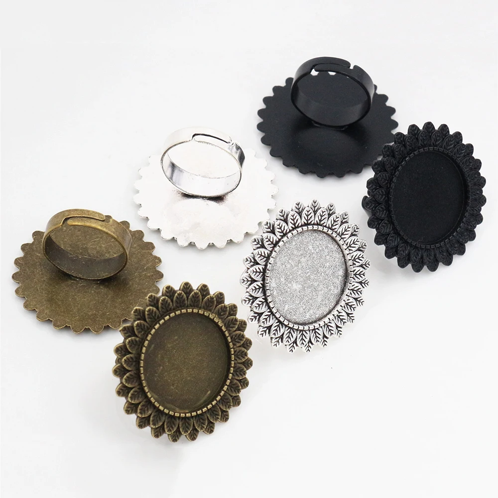 Ring Cabochon Stainless Steel Base Adjustment | Base Ring Adjustable ...