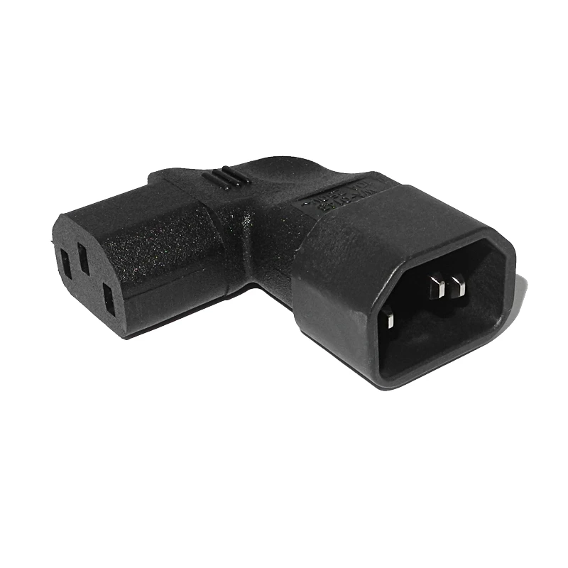 Ec320 C14 To C13 Plug Iec320 C13 To C14 Left Bend Power Adapter Plug Connector Female To Male ...