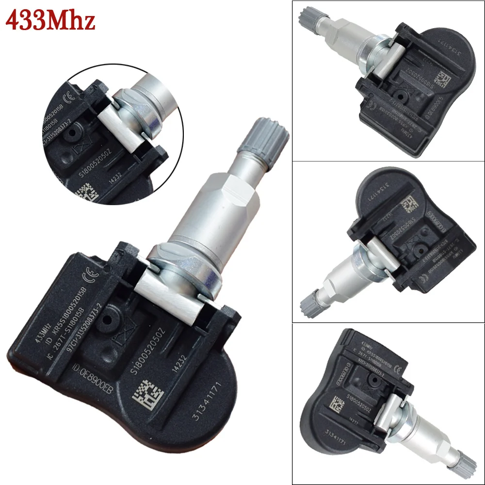 1Pcs Tire Pressure Monitor Sensor TPMS Sensor 31341171 433Mhz For Volvo ...