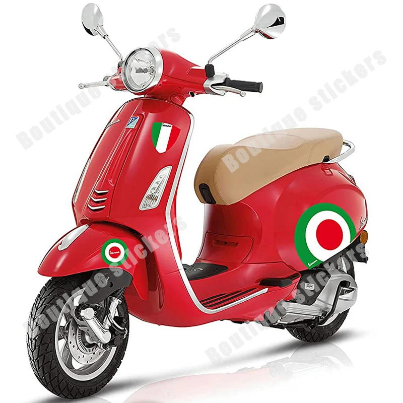 Red And White Vespa
