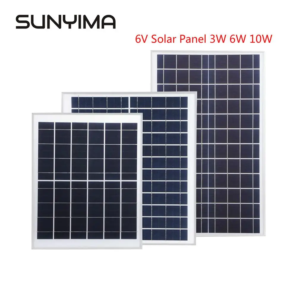 SUNYIMA-6V-Solar-Panel-3W-6W-10W-15W-Photovoltaic-Sunpower-Solar ...