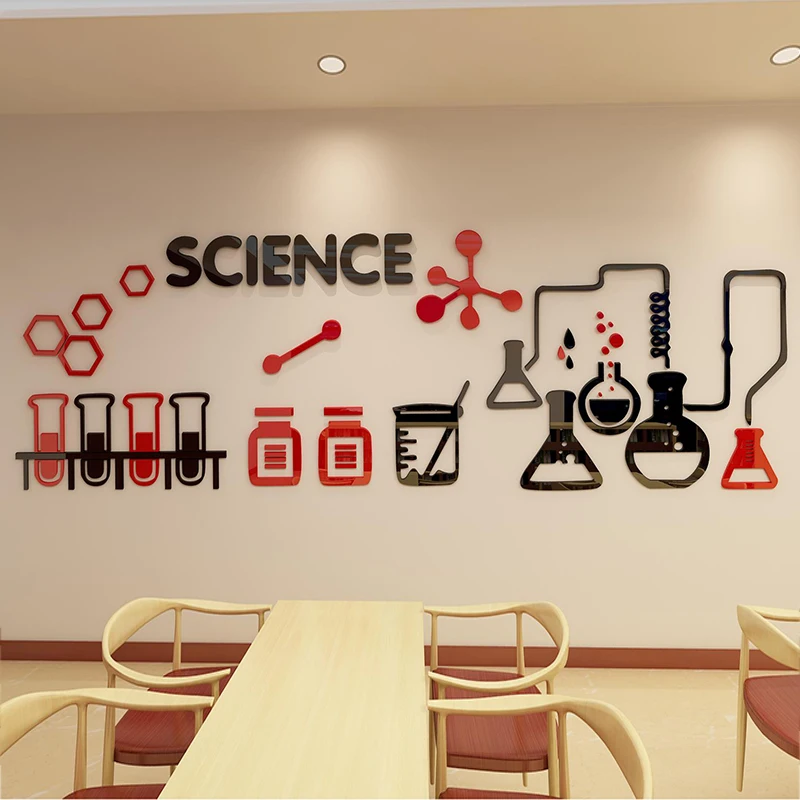School-Classroom-Wall-Stickers-Paste-Library-Laboratory-Wall ...