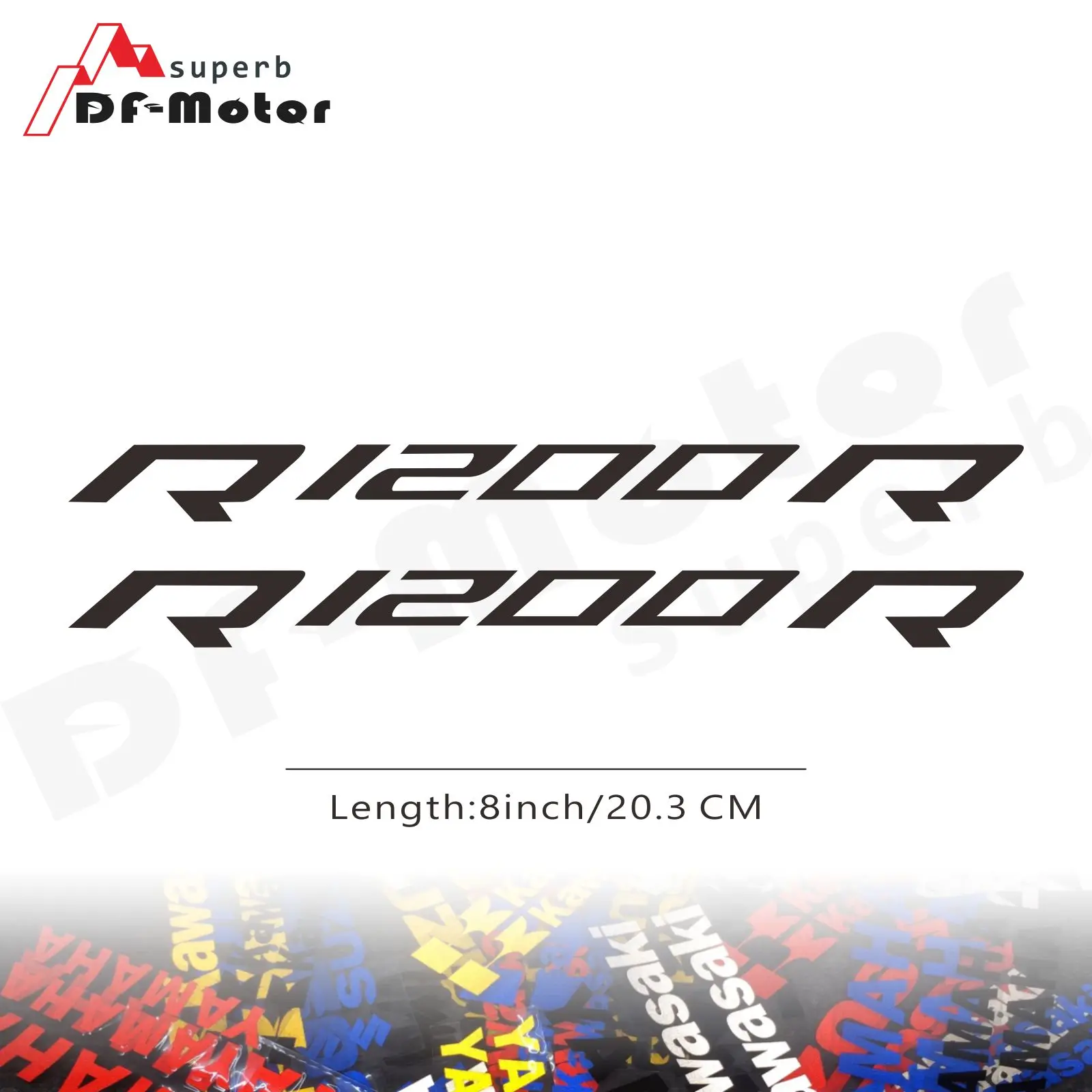 8Inch-Reflective-Sticker-Decal-Motorcycle-Car-Sticker-Wheels-Fairing ...