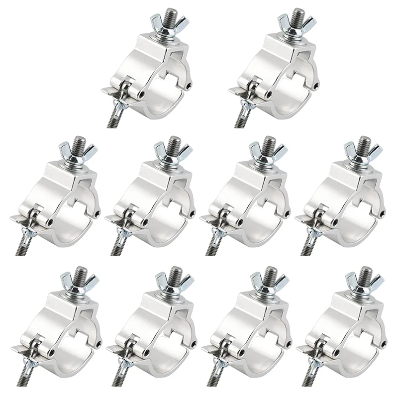 10 Pieces Alumimun Alloy Stage Lights Clamp Hanger Hooks Bracket Moving ...