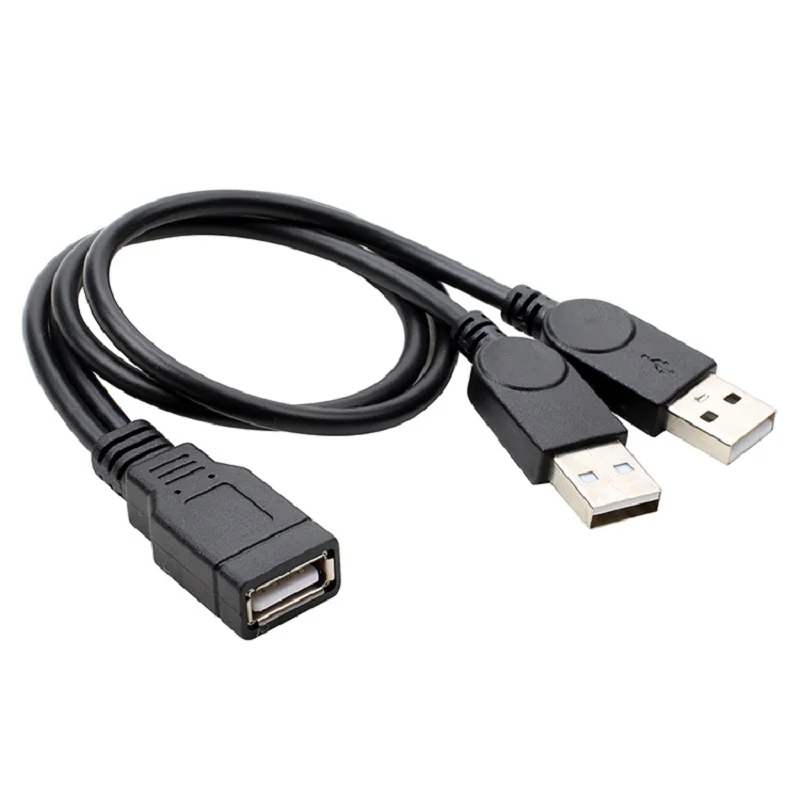 USB-2-0-A-female-to-Dual-USB-male-adapter-cable-splitter-USB-charging ...