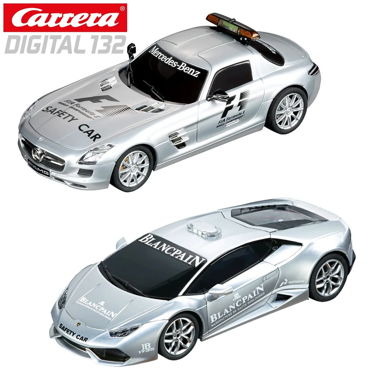 Coche-de-seguridad-con-ranura-para-Carrera-Digital132-30592-MB-SLS-AMG ...