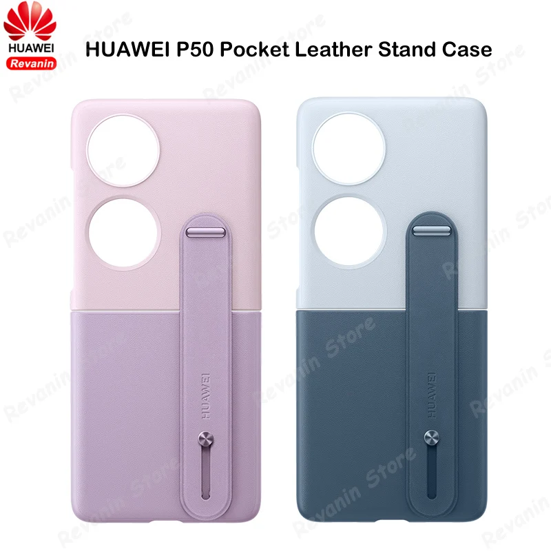 Original HUAWEI P50 Pocket /Pocket S Leather Stand Case Color Matching ...