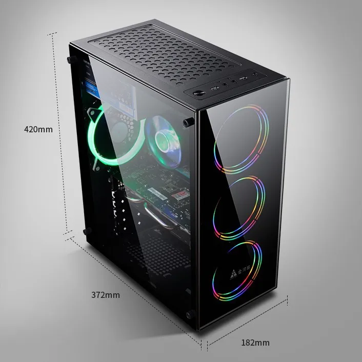 Goldenfield xuan hao 3 Desktop Computer Chassis Game Liquid-cooled Big ...