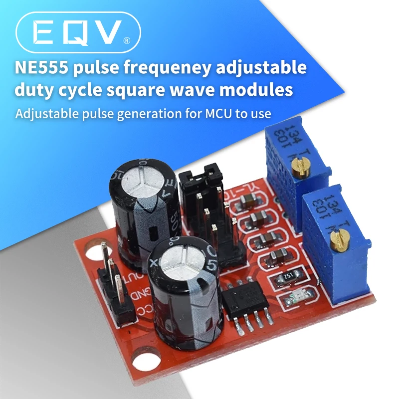 1PCS NE555 pulse frequency, duty cycle adjustable module,square ...