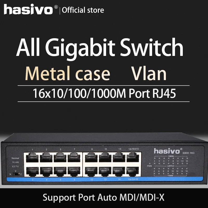 16 Port Rj45 All Gigabit Ethernet Switch Lan Switch Ethernet Switch ...