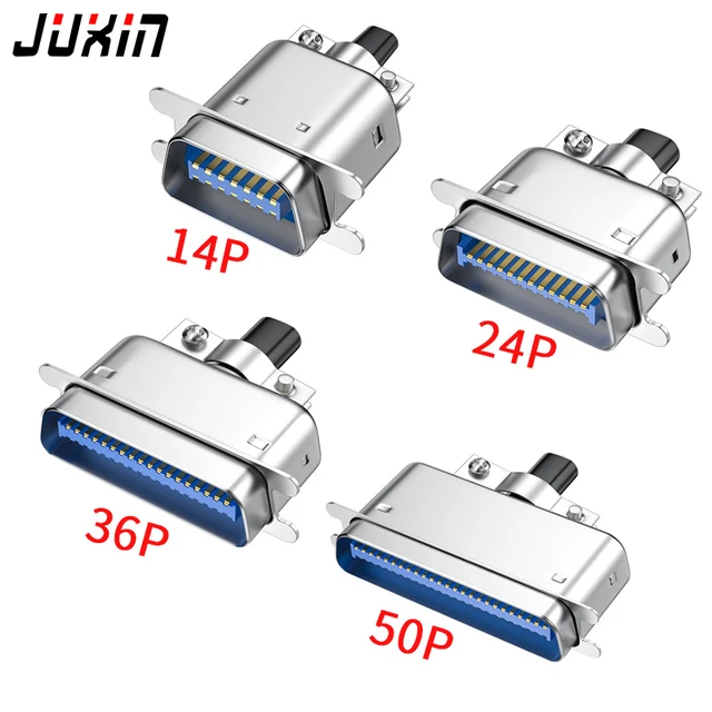 1PCS 57 Series Male Solder Centronics Connector, 58% OFF