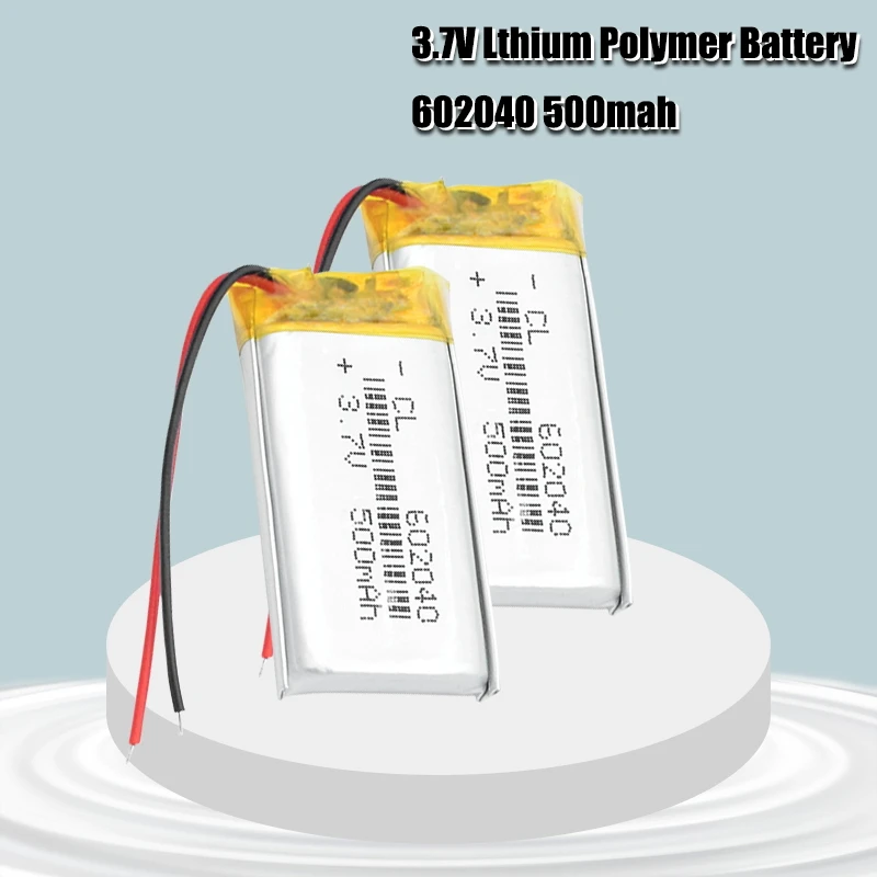 2020 New Arrival Hot High Quality 602040 3.7v 500mah High Capacity ...