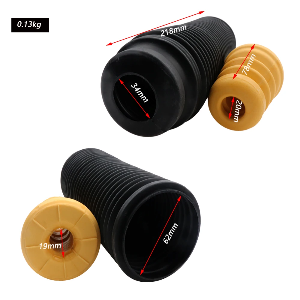 Rear Dust Cover Air Shock Absorber Rubber Bellow Dust Boot Set For ...