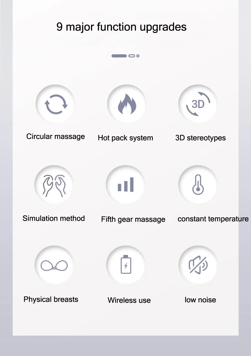 Charging Electric Breast Massage Bra Vibration Chest Massager Growth ...