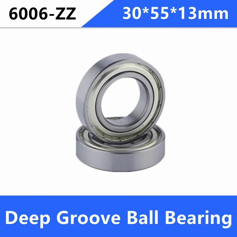 100pcs/lot 6006ZZ 6006 2Z Shielded deep groove radial ball bearing ...