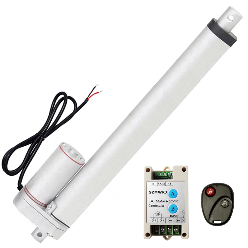 Bundle Kit: 330lbs 350mm/14" Linear Actuator 12v Dc Motor +switchable ...