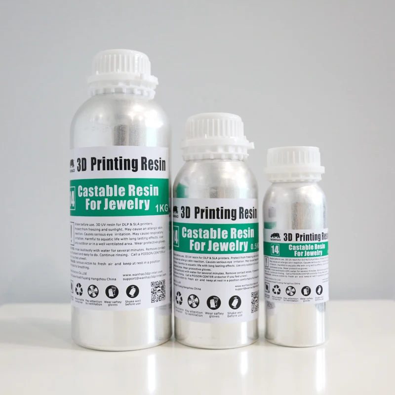 WANHAO-Castable-Resin-for-Jewelry-Photon-3D-Printer-Sensitive-Resin-1L ...