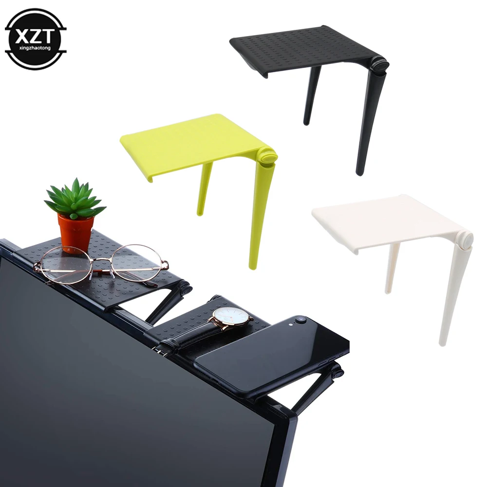 TV-Computer-Screen-Top-Shelf-Organizer-Bracket-Stand-Adjustable-Monitor ...