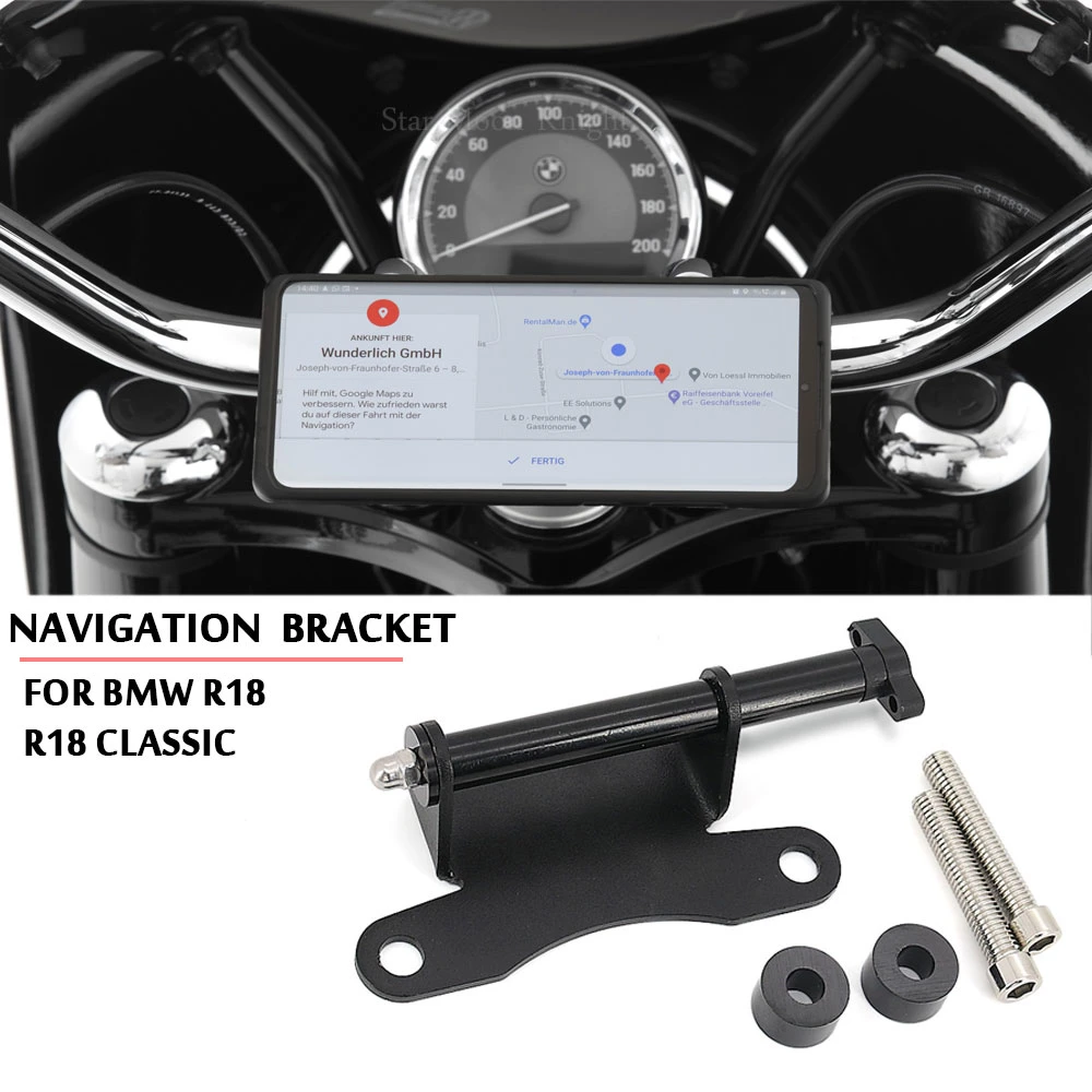 Motorcycle Navigation Bracke Handlebar Stand Holder Mobile Phone GPS ...