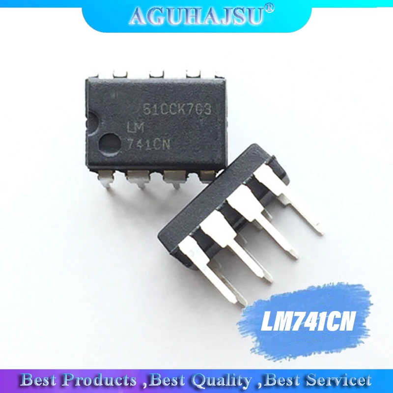 Lm741cn amplificador operacional lm741c, 10 unidades, dip8, lm741, dip ...