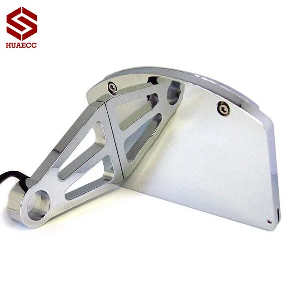 Motorcycle Chrome Finish Motorcycle License Plate LED Tail Light ...