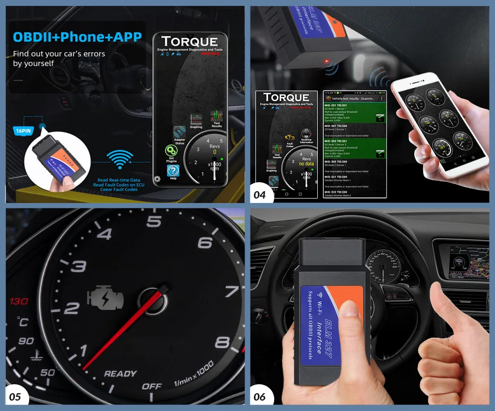 Generic Elm327 V1.5/WIFI OBD2 Scanner Diagnostic Car Elm327 V1.5 OBD 2 ...