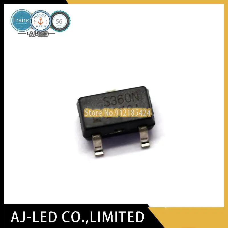 10pcs/lot Ss360nt Bipolar Latch High Sensitivity Hall Effect Magnetic Sensor Switch Sot-23 Mark ...