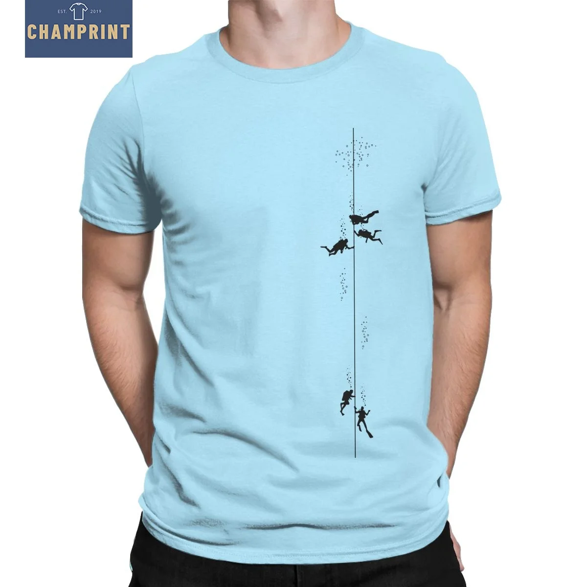 Scuba-Diving-Diver-Dive-T-Shirt-Men-Pure-Cotton-Casual-T-Shirts-Round ...