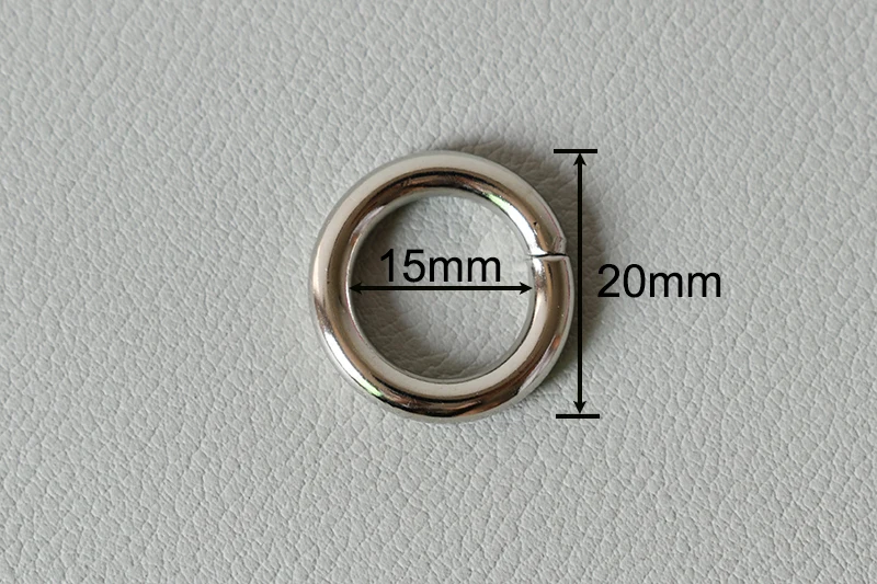 15mm 20mm 25mm 30mm Metal round wheel plated hardware O rings DIY dog collar harness backpack ...