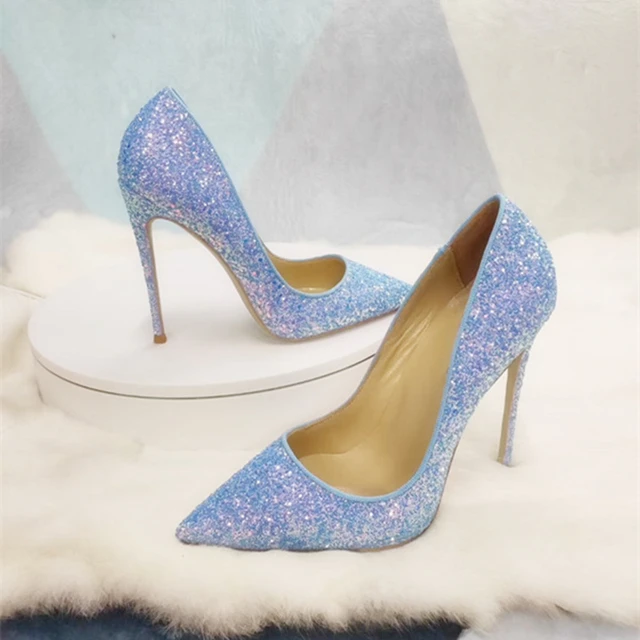 Sparkly Blue Pumps