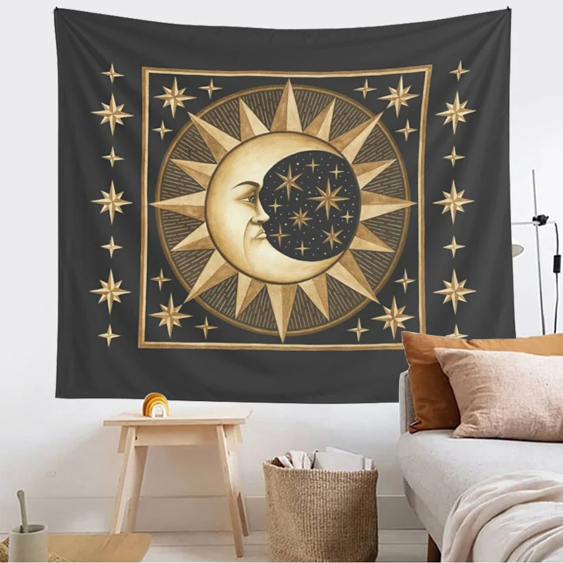 Viking-Raven-Tapestry-Sun-and-Moon-Mysterious-Viking-Meditation ...