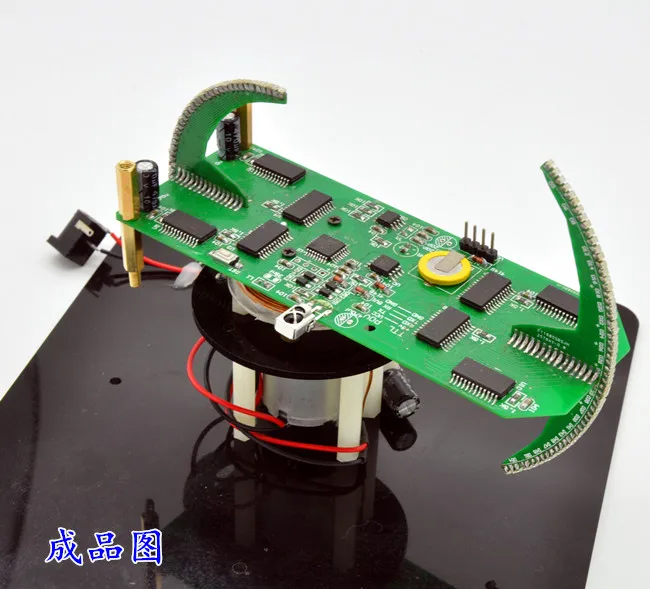 Double Spherical Rotating LED Display POV Clock Kit Advertising Screen ...