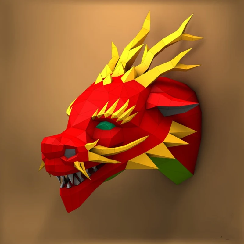 Origami Chinese Dragon Head