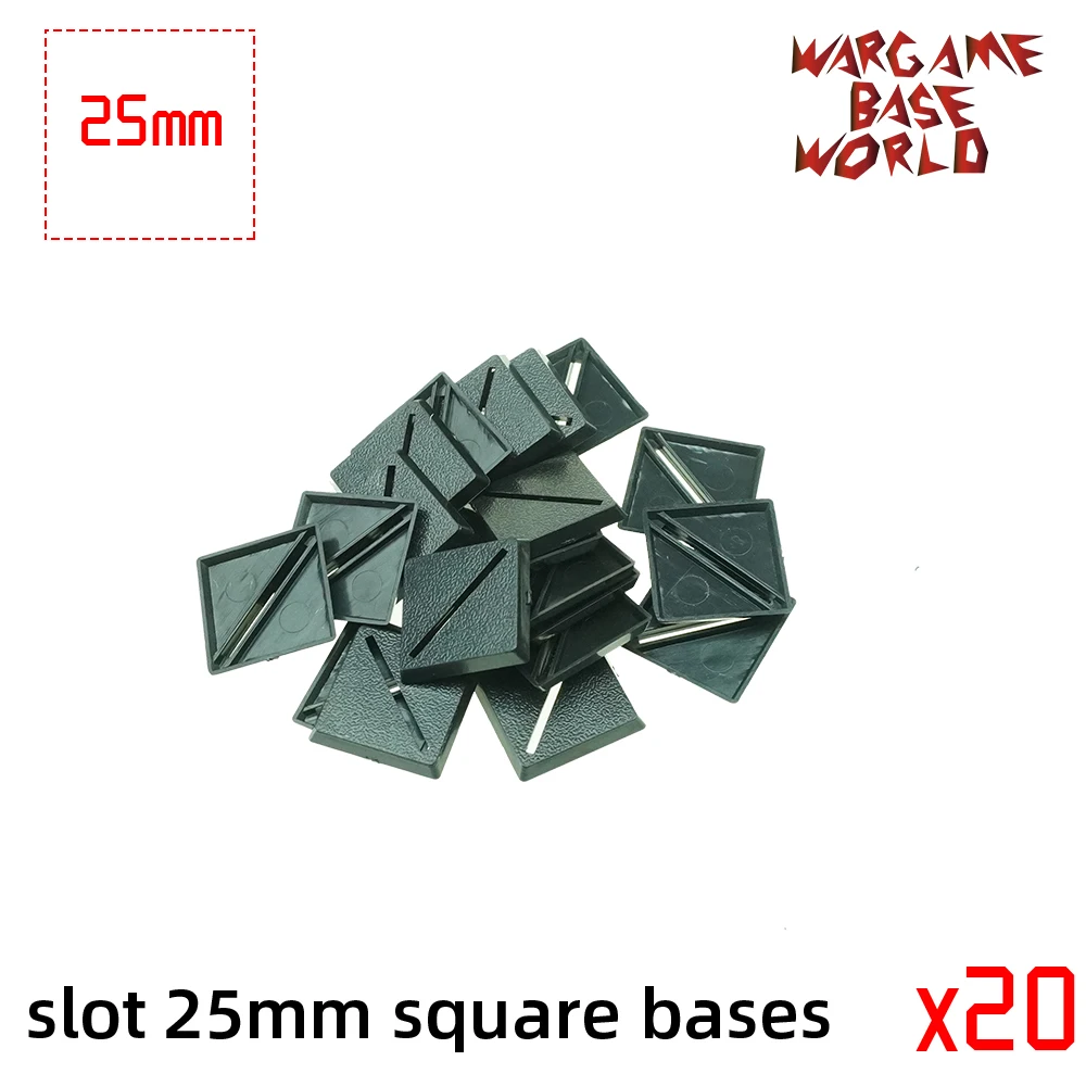 Wargame Square Bases | Wargame Base World | Square Base 25mm | Slot ...