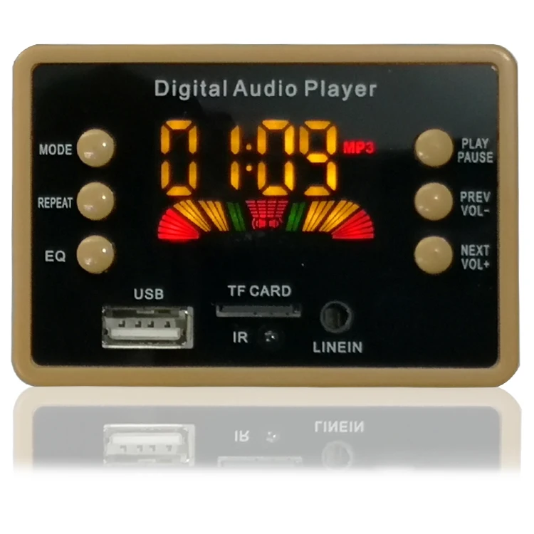 Color Screen Wireless Bluetooth compatible 5.0 MP3 WMA Decoder Board ...