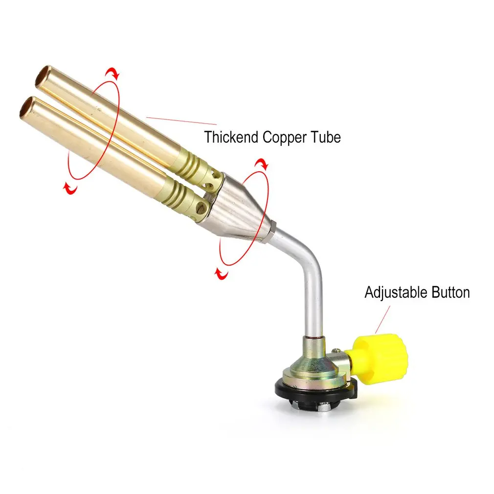 Manual Ignition Outdoor Camping Protable Copper Dual Flame Butane ...