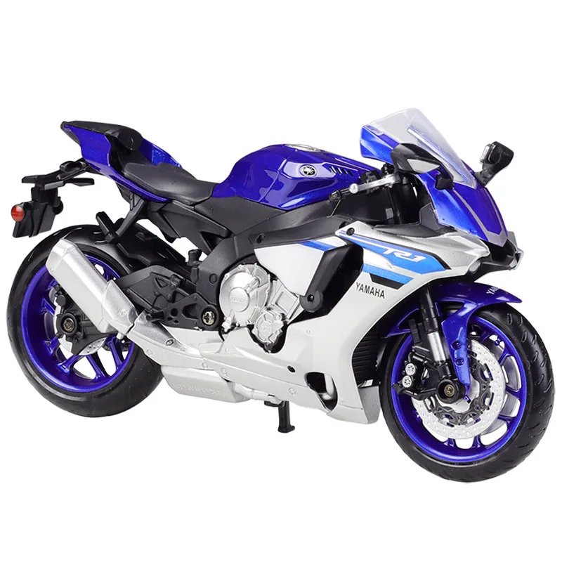 1-12-Yamaha-YZF-R1-Alloy-Diecast-Sport-Motorcycle-Model-Workable-Shork ...