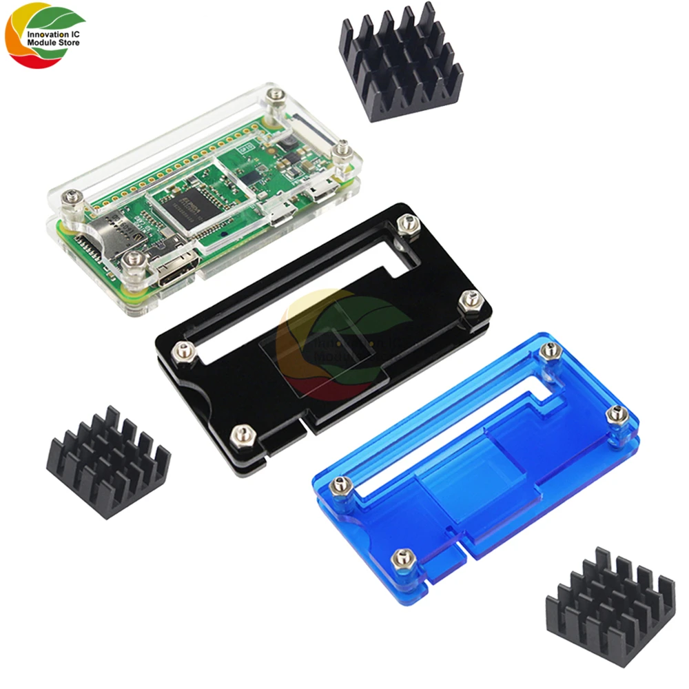 Raspberry-Pi-Zero-W-Acrylic-Case-3-Colors-Box-Shell-Heat-SinK ...