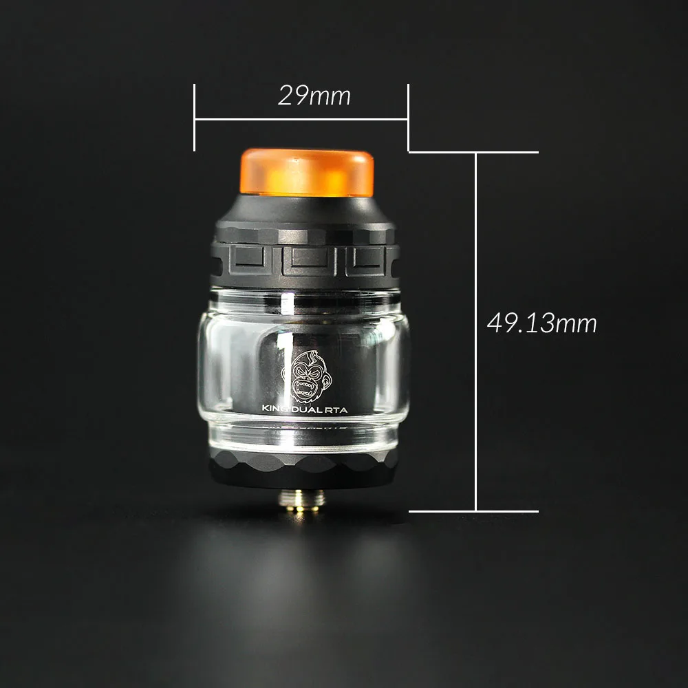 Coil Father King Dual RTA 4ml Tank Capacity With 810 Delrin Drip Tip ...