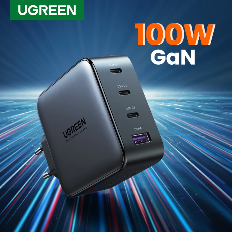 Ugreen Gan 100w Carregador Usb Para Macbook Tablet Carregamento Rápido Para Iphone Xiaomi Usb ...