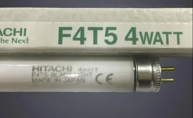 2pcs-HITACHI-F4T5-BLACK-LIGHT-4WATT-fluorescent-lamp-4W-365nm-UVA ...