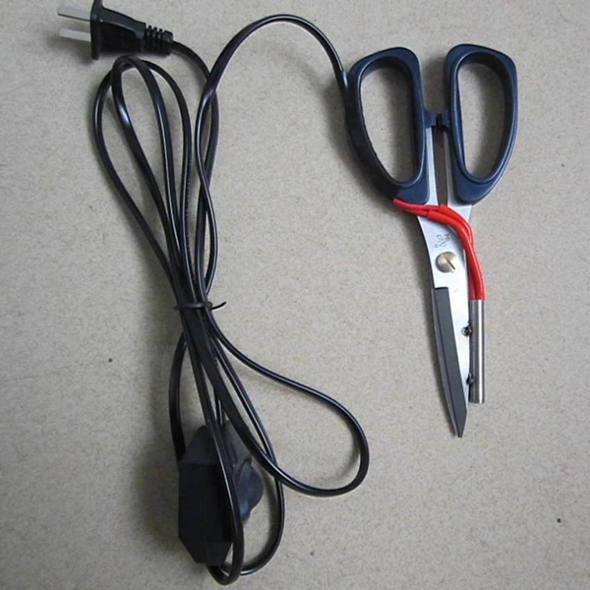 Electric-Heating-Tailor-Scissors-Power-Hot-Shears-Knife-Heated-Scissors ...