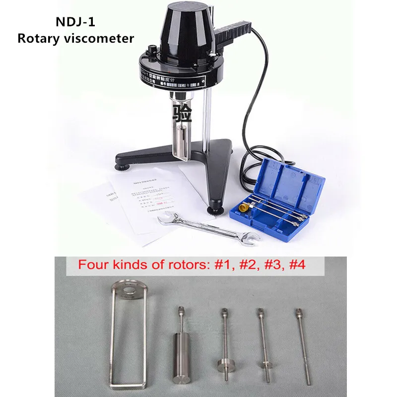 Rotational Rotary Viscometer Viscosity Tester Meter Fluidimeter Ndj-1 ...