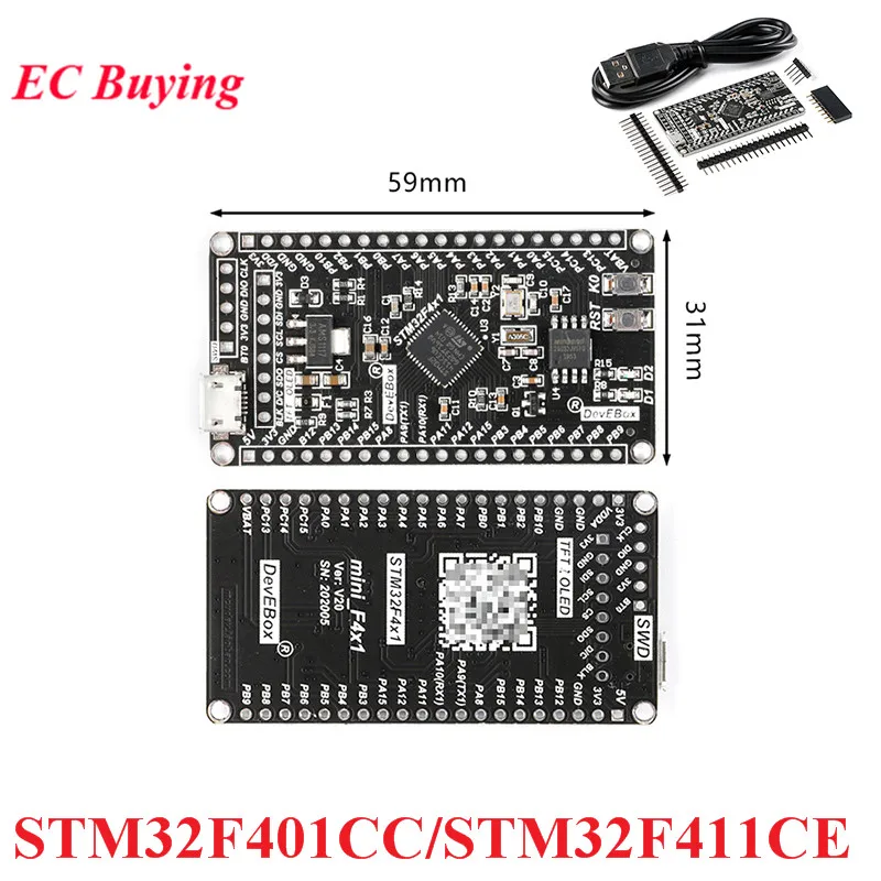 Stm32f401 Stm32f411 Development Board Micropython 256k 512k Core System Learning Board Stm32f4 ...