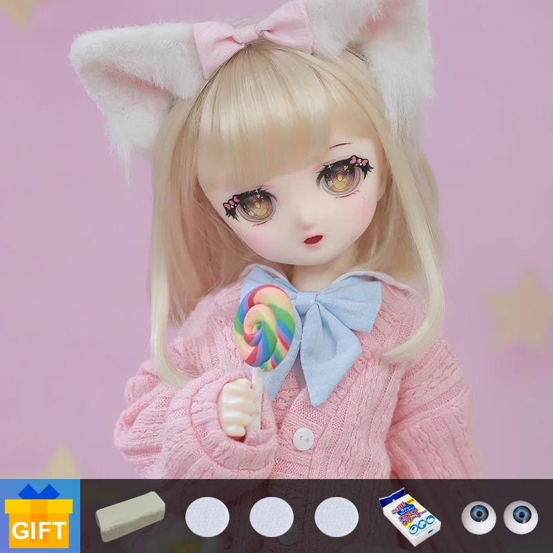 New Arrival Shuga Fairy Naiko 1/4 Doll Bjd Cosmetics Dolls Fullset ...