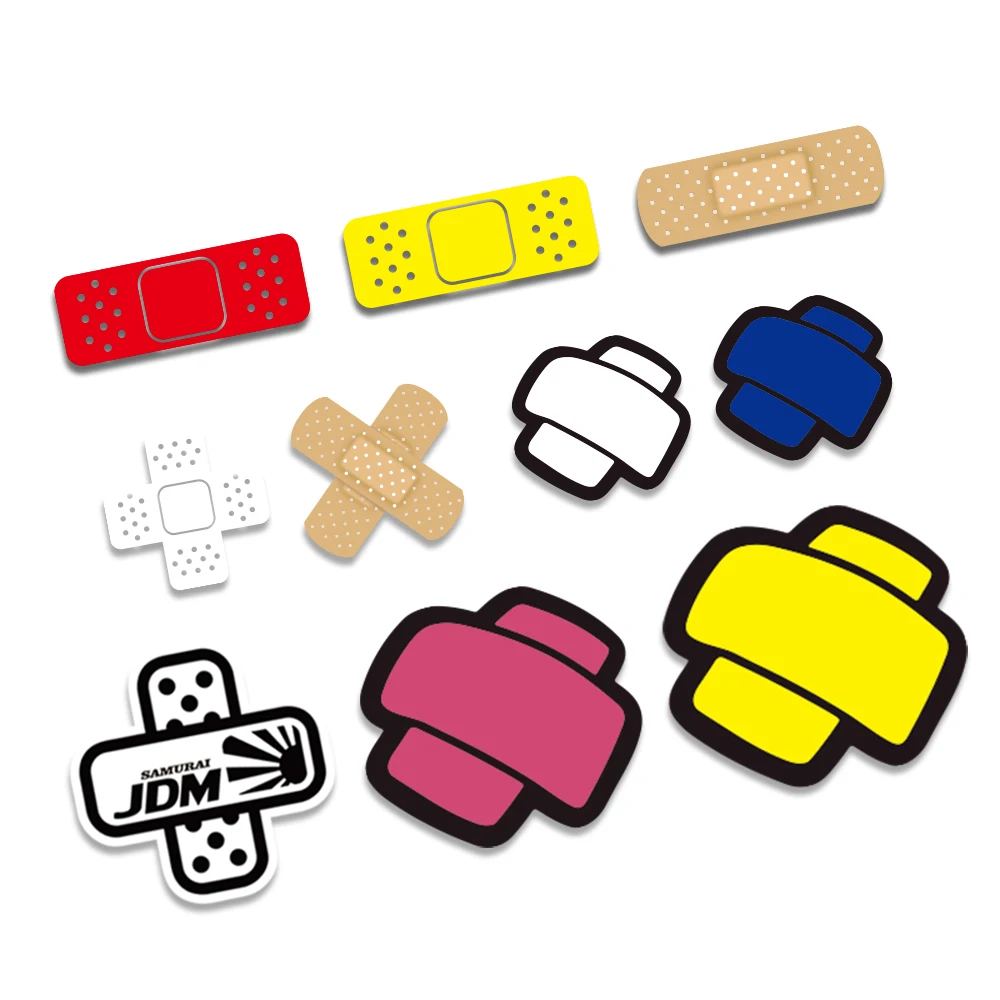 2PCS-Funny-Car-Stickers-Band-aid-Decal-Creative-Cute-Bandage-Car-Body ...