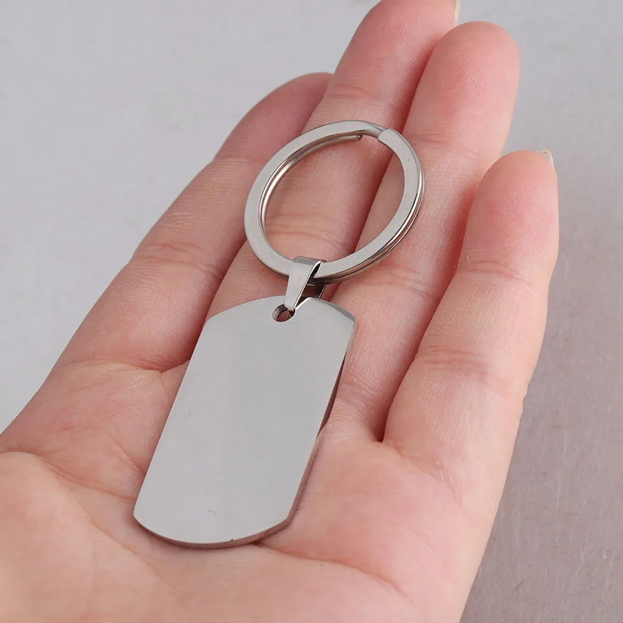100-Stainless-Steel-Dogtags-Keychain-Blank-For-Engrave-Metal-Military ...