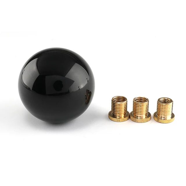 Round Gear Knob Short Shifter Knob For Universal Car Acrylic Shift Knob ...